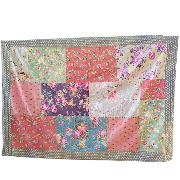 Handprint | Dining | Handprint Tablecloth Multicolor Floral Patchwork ...